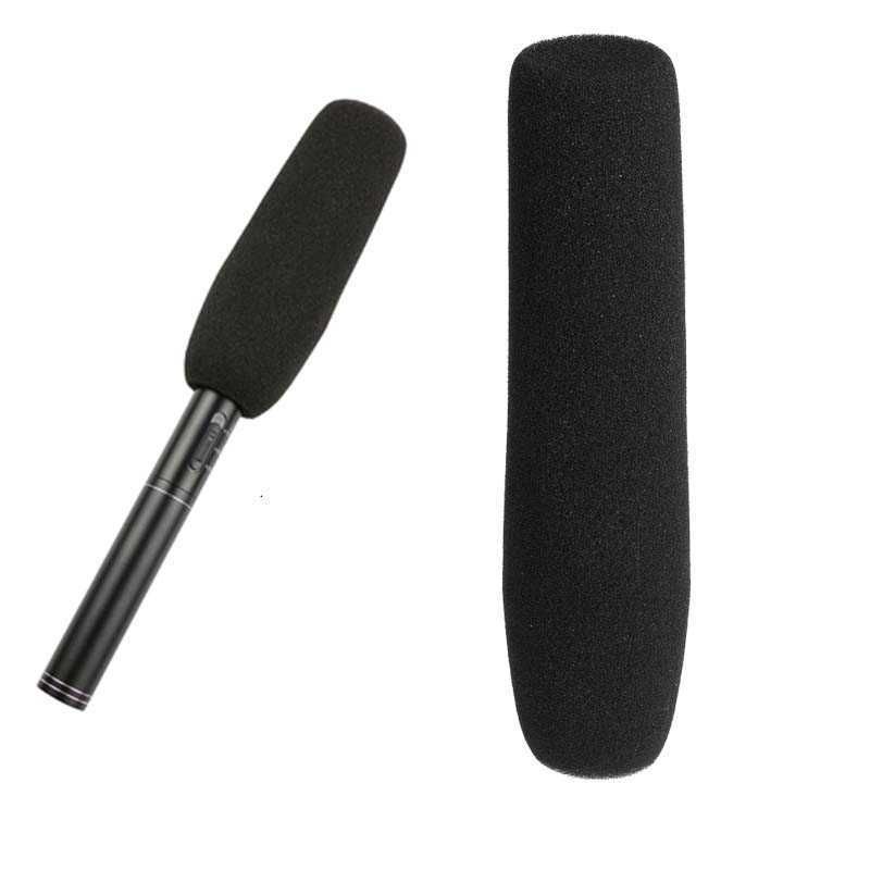 Black Foam - Windscreen for Shotgun interview mic Long - Jacaranta Digitech